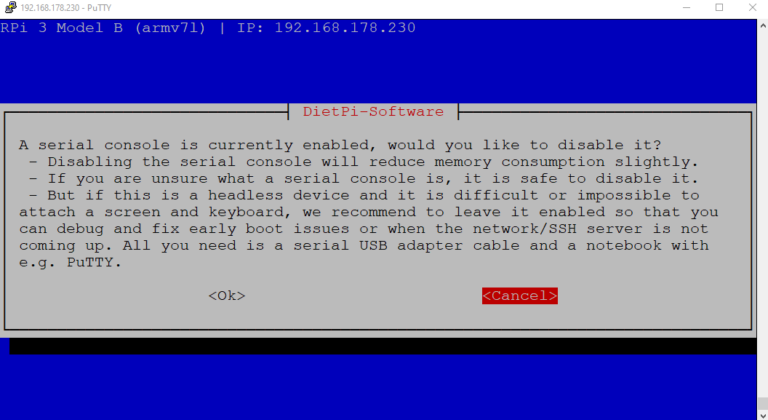 DietPi – Der erste Start und Konfiguration | Brains Brutzelstube